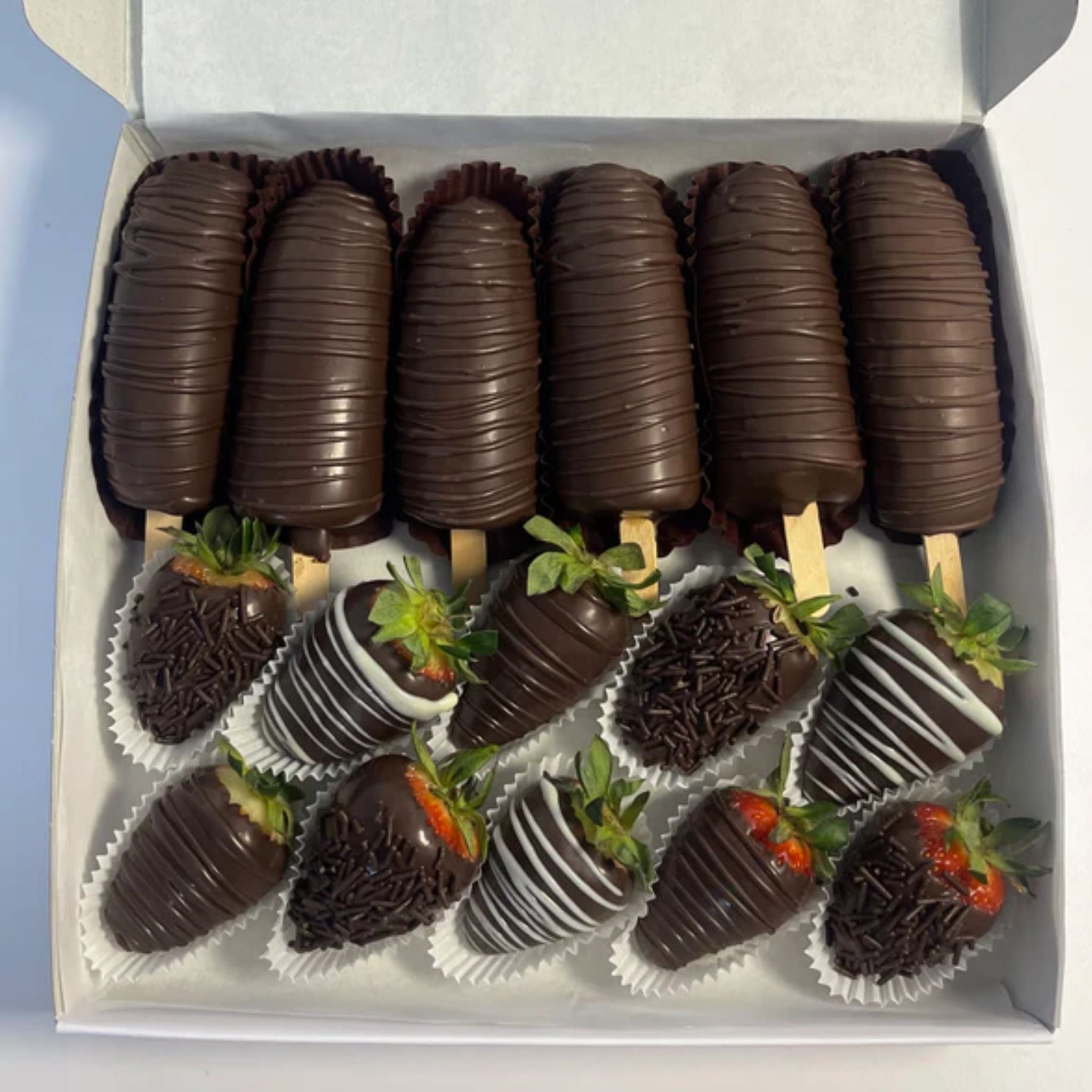 CALEB Chocolate dipped Strawberry and Banana | Free Same Day Delivery ...