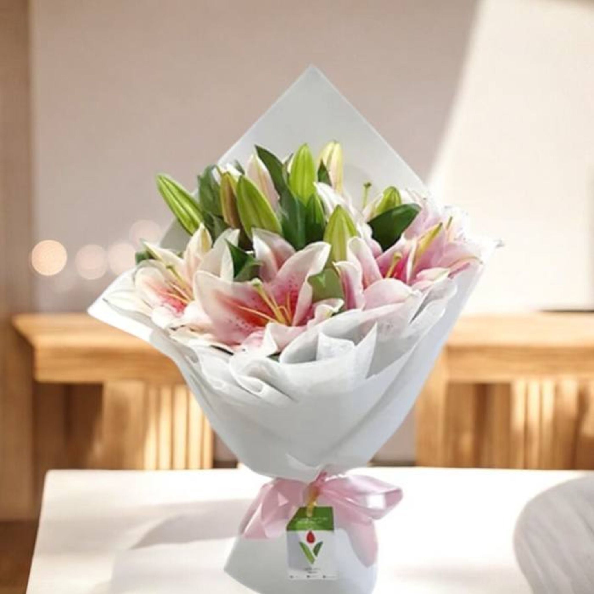 CALISTA Pink Lily Bouquet | Same Day Flower Delivery | Heva Gifts ...