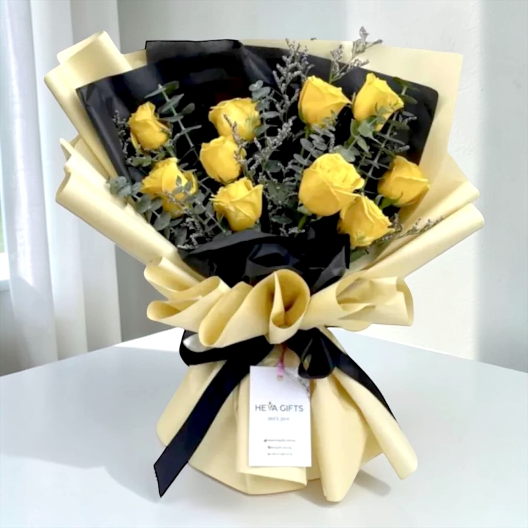 CLEONA Yellow Rose BOUQUET | Just Because Flowers Delivery | Heva Gifts ...