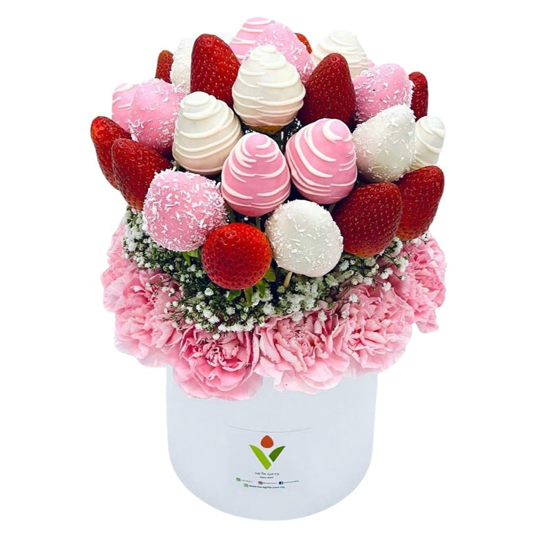 ELLY Pink Carnations with Chocolate | Mother's Day Gifts | Heva Gifts ...