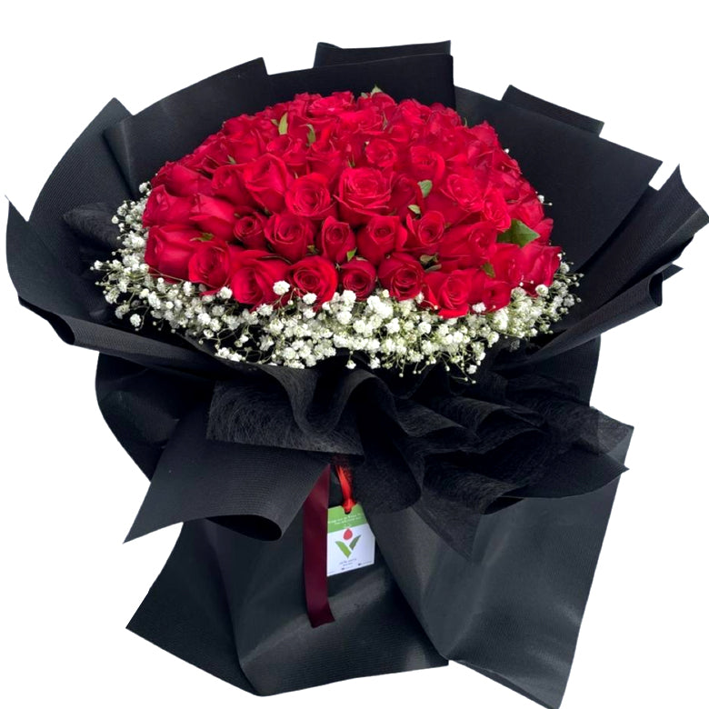 LUXURY RED ROSE BOUQUET | 99 Rose Bouquet | Premium Gifts | Heva Gifts ...